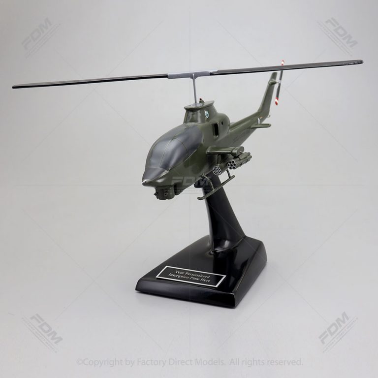 Exquisite Bell H-1G Cobra Military Model Helicopter Ready to Ship!
