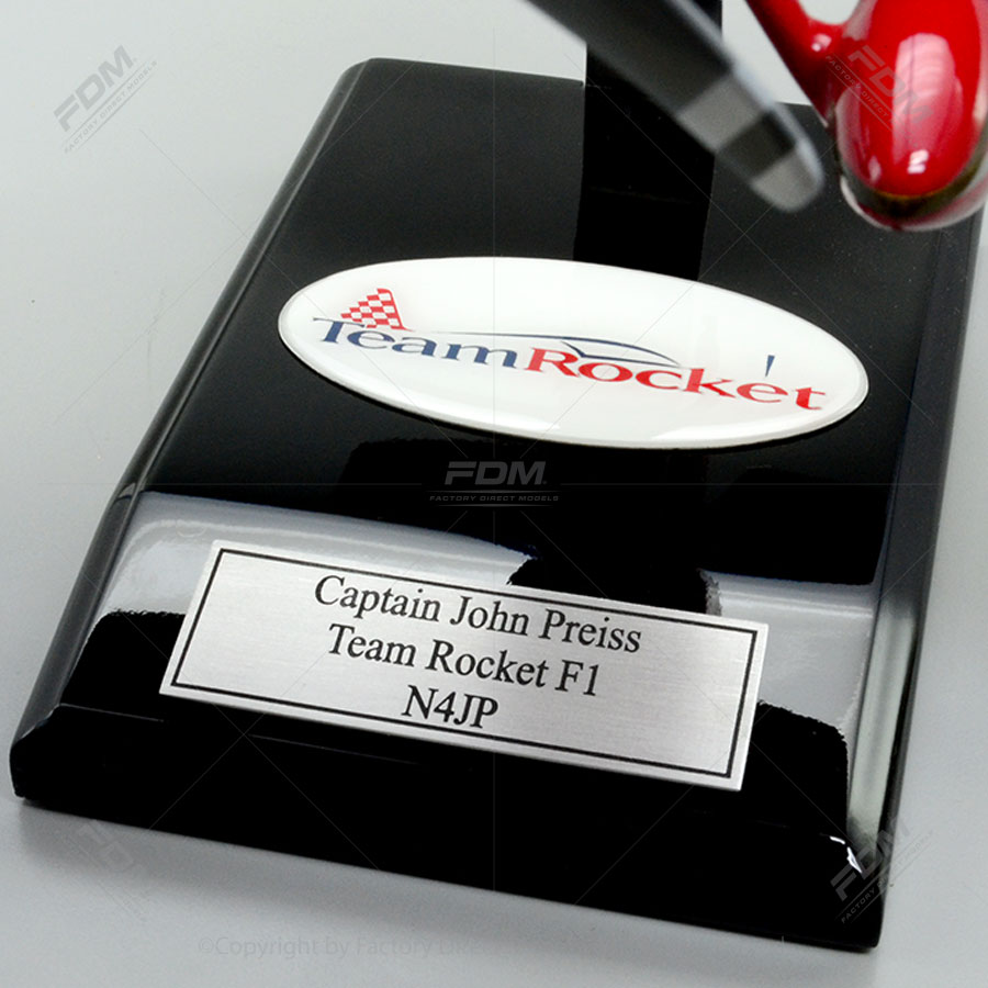 Team Rocket F1 Rocket Scale Model Airplane | Factory Direct Models