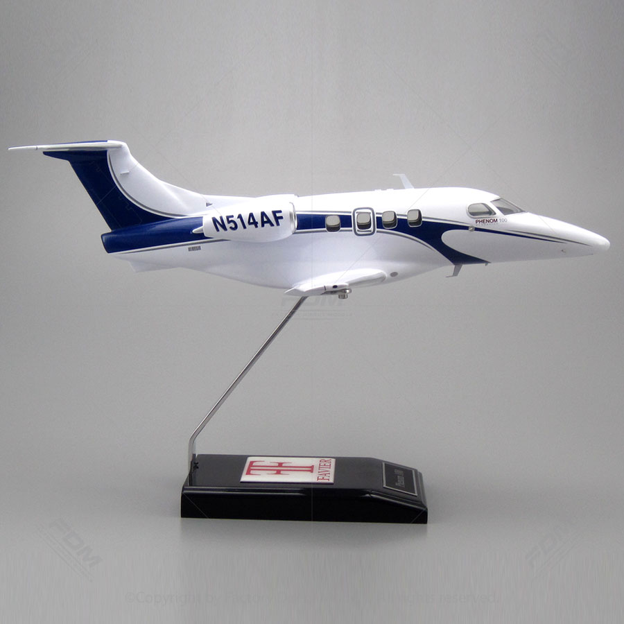 Embraer Phenom 100 Wooden Model Airplane | Factory Direct Models
