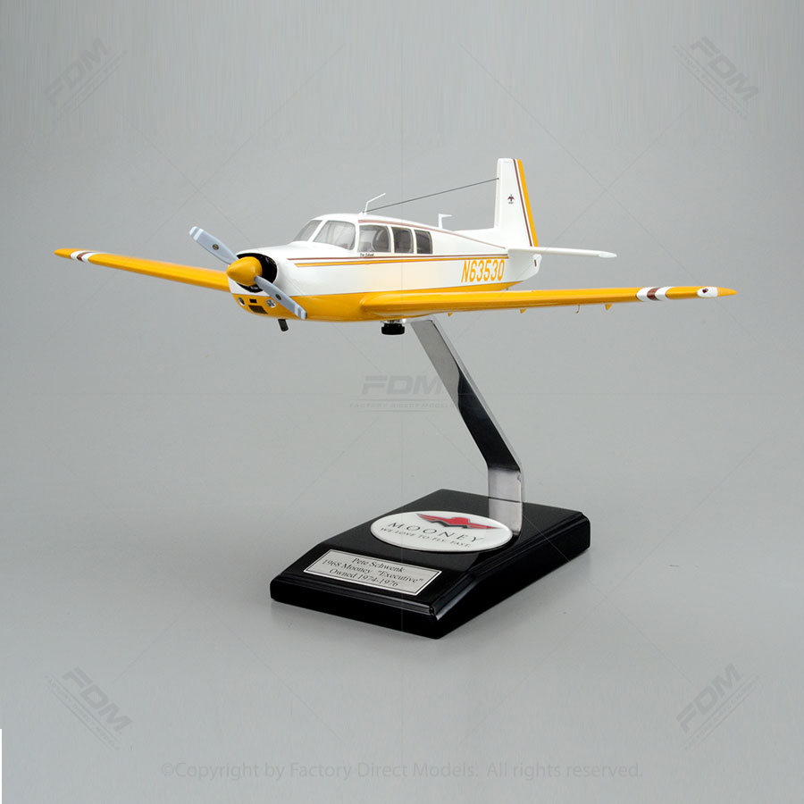 Mooney M20 Custom Model Airplane | Factory Direct Models