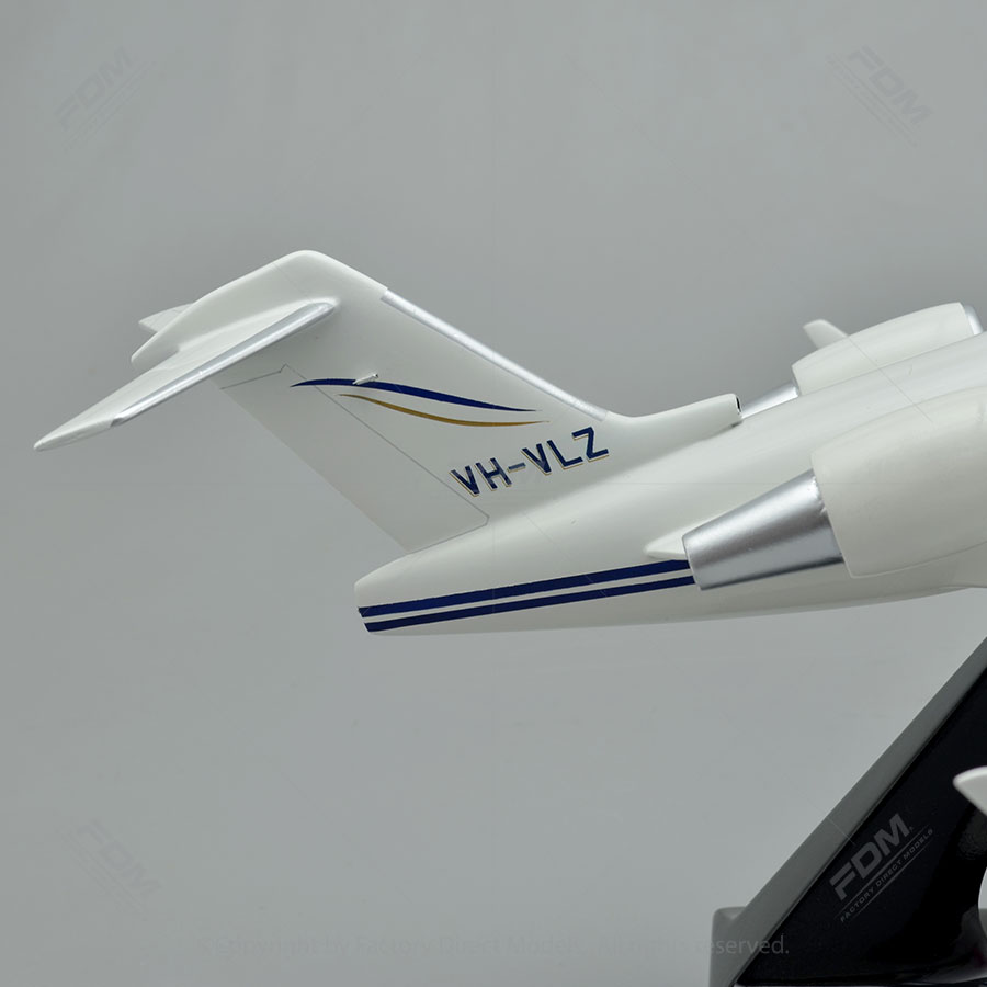 Custom Bombardier Challenger 604 Wooden Model | Factory Direct Models