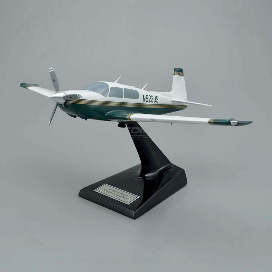 Mooney M20J Custom Model Airplane | Factory Direct Models