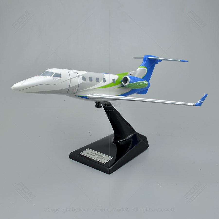 Embraer Phenom 300 Wooden Aircraft | Factory Direct Models