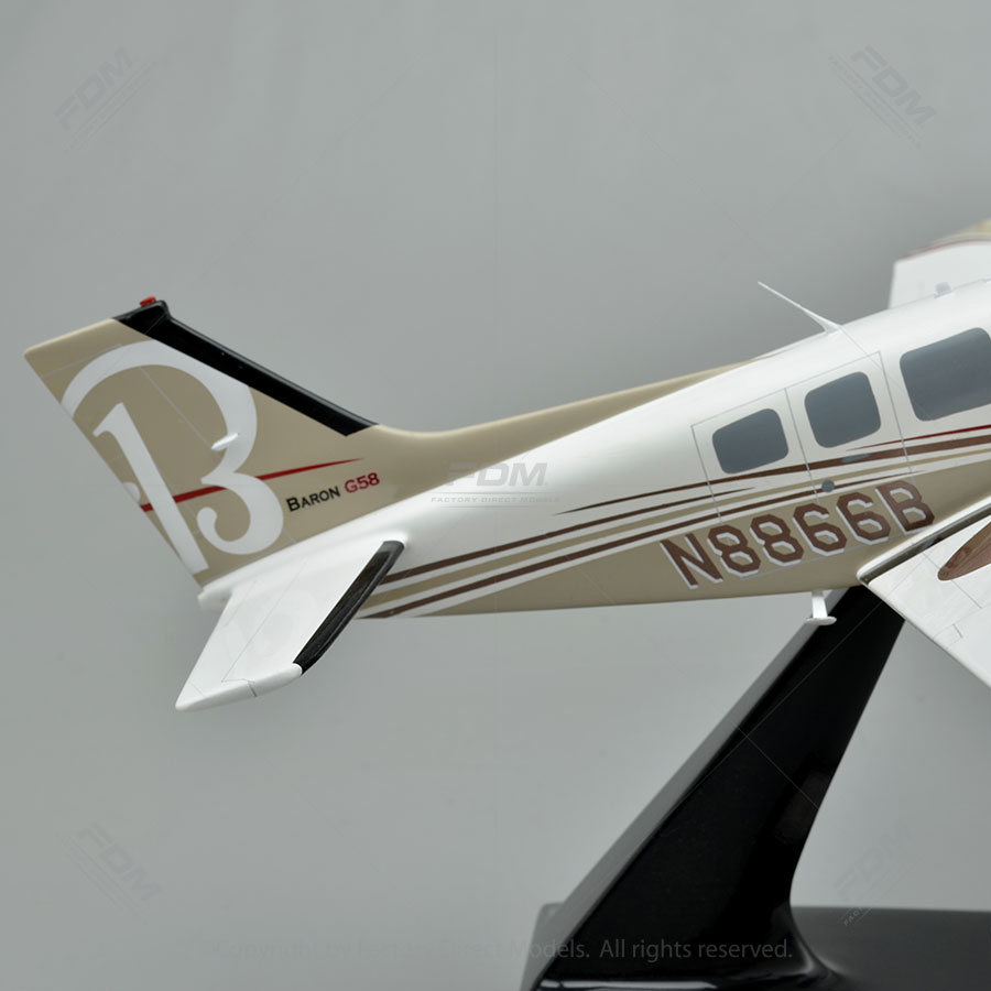 Beechcraft Baron G58 Airplane Model | Factory Direct Models