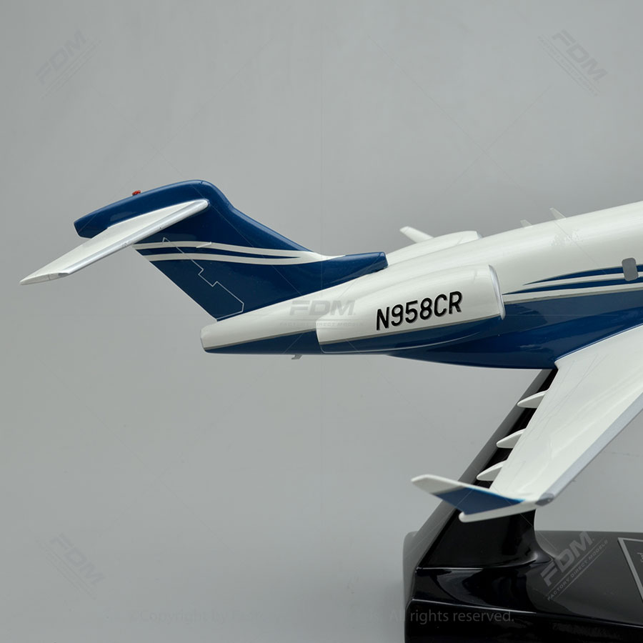 Bombardier Challenger 350 Wooden Model | Factory Direct Models
