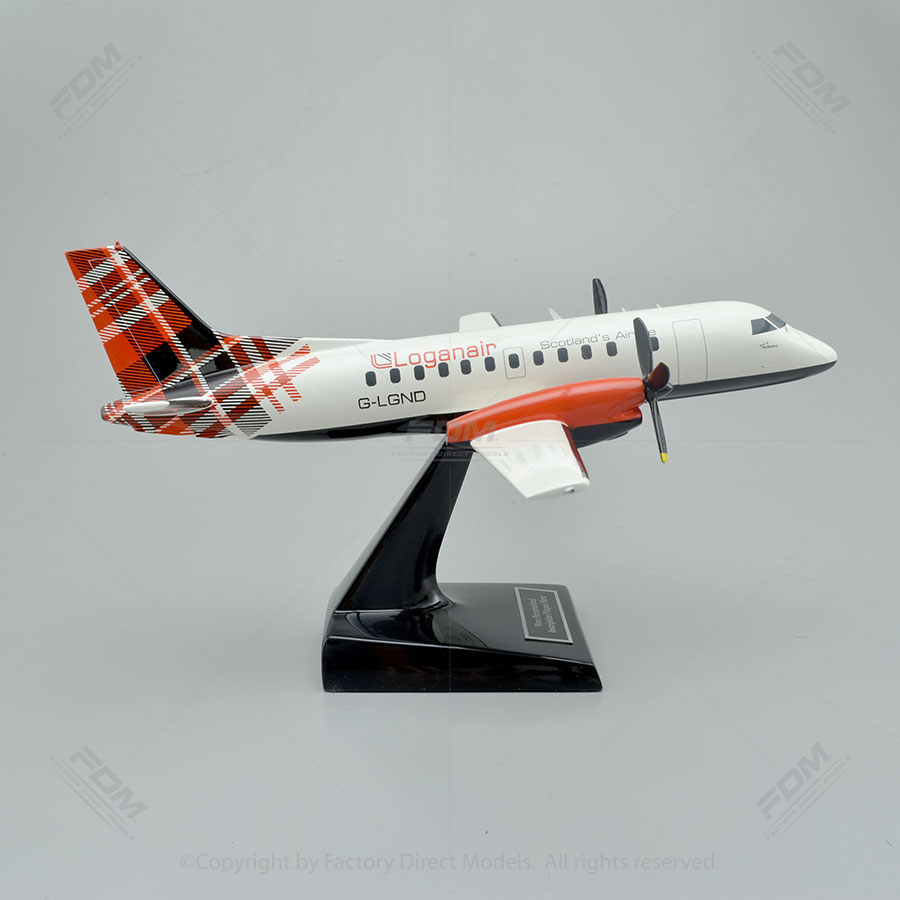 Saab 340B Loganair Model Airplane | Factory Direct Models