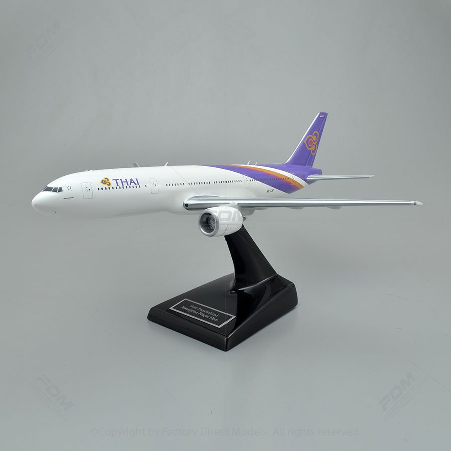 Boeing B777-200A Thai Airlines Model Airplane | Factory Direct Models
