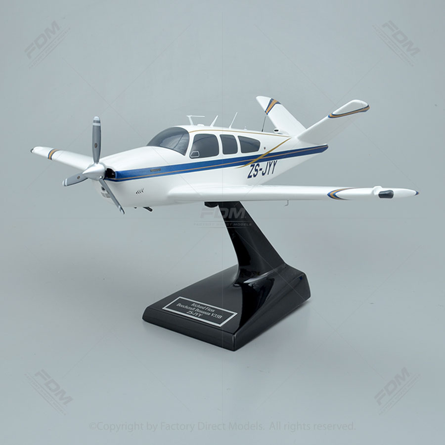 Custom Beechcraft V35B Bonanza Model Airplane | Factory Direct Models