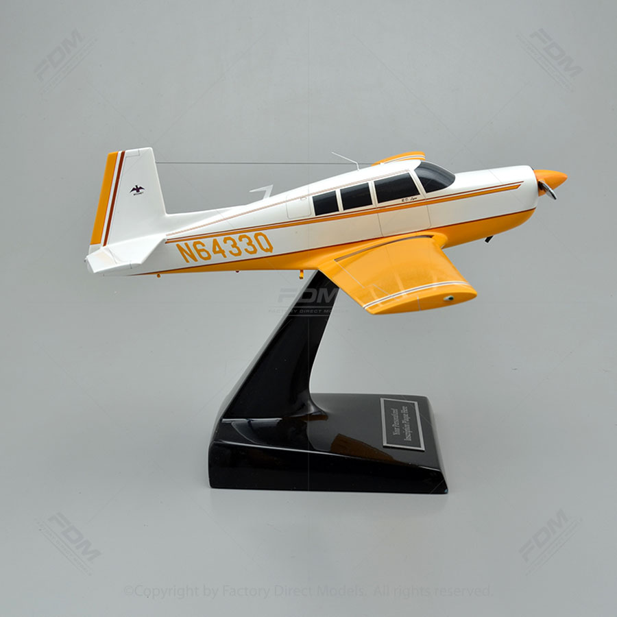 Custom Mooney M20F Model Airplane | Factory Direct Models