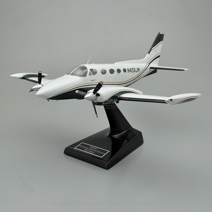 Custom Made Cessna 340 Model Airplanes | Factory Direct Models