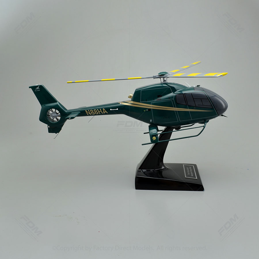Eurocopter EC120 Wooden Model Helicopter | Factory Direct Models