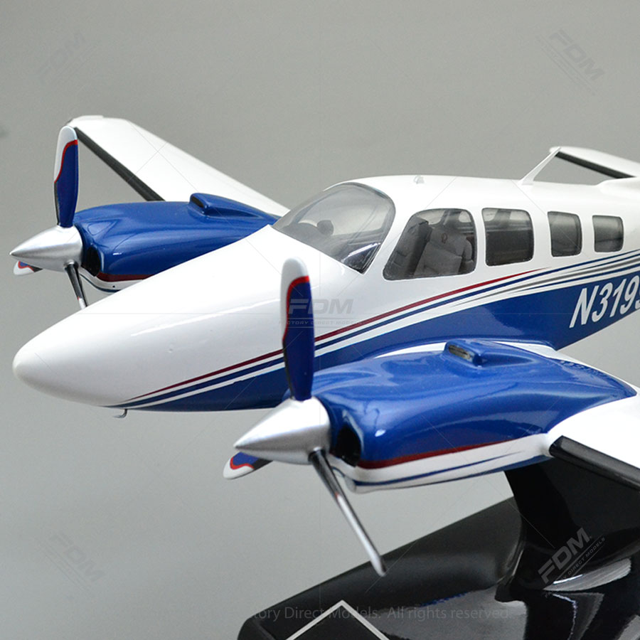 Beechcraft Baron 55 Mahogany Aircraft Models | Factory Direct Models