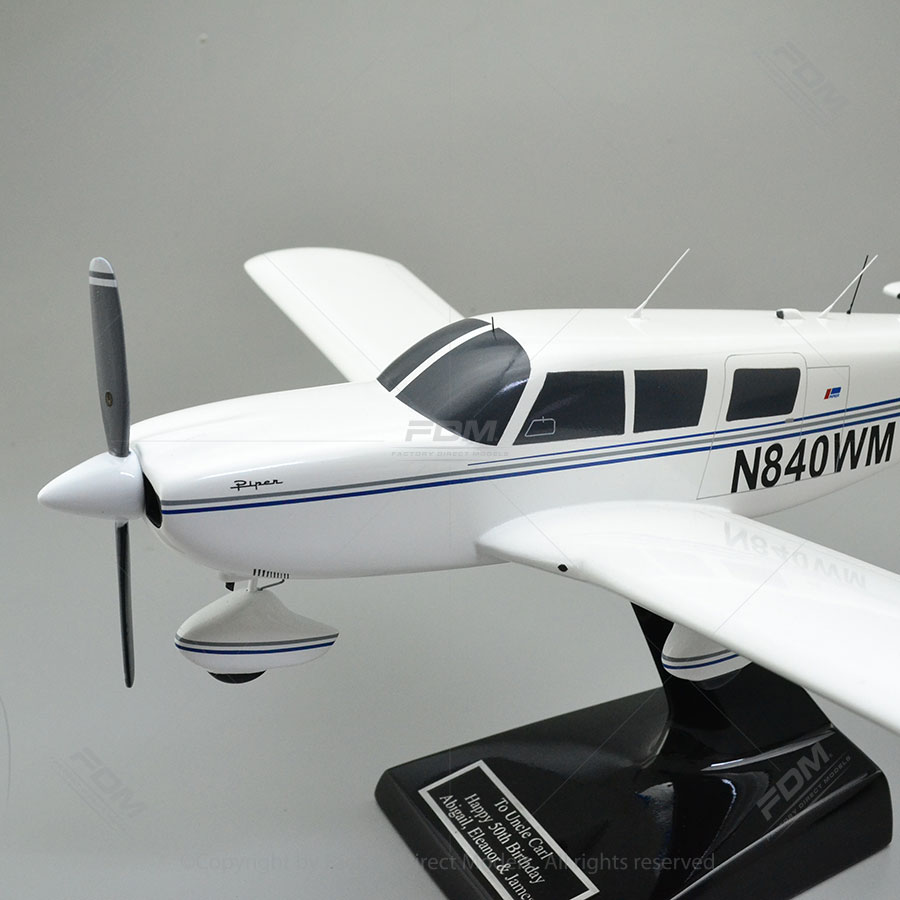 1966 Piper PA-32-260 Cherokee Six Model Airplane | Factory Direct Models