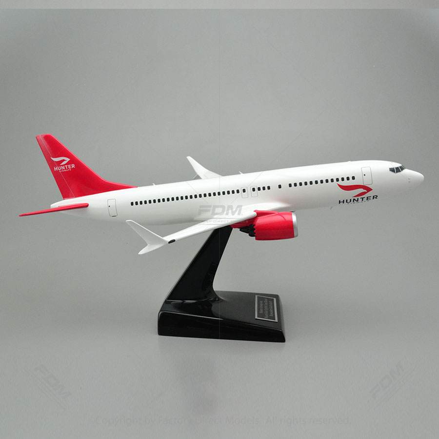 Boeing 737 MAX 8 HUNTER Model Airplane | Factory Direct Models