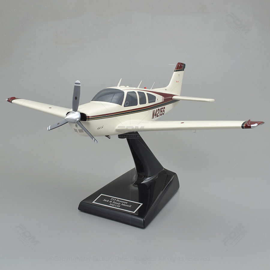 Beechcraft F33 Bonanza Model Airplane | Factory Direct Models