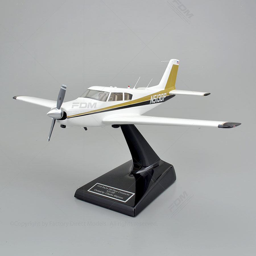Piper PA-24 Comanche Model Airplane with Detailed Interior | Factory ...