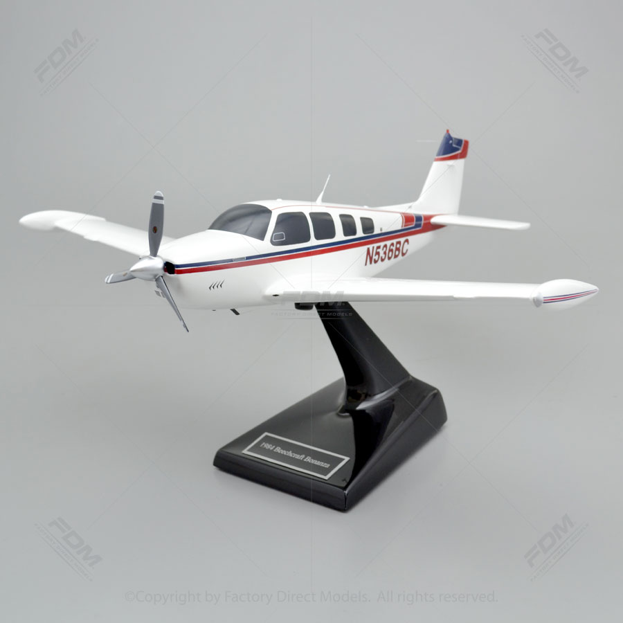 Beechcraft A-36 Bonanza Model Airplane | Factory Direct Models