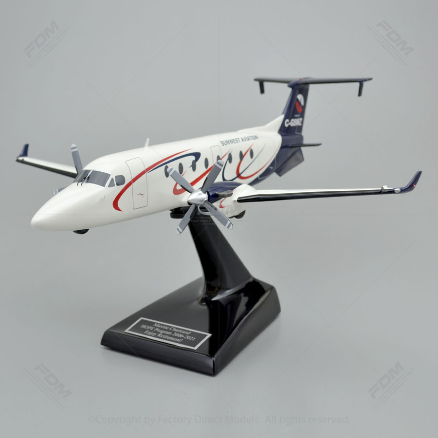 Beech 1900D Sunwest Aviation Model Airplane | Factory Direct Models