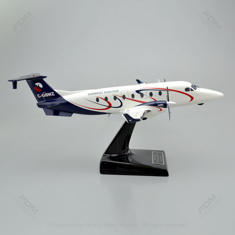Beech 1900D Sunwest Aviation Model Airplane | Factory Direct Models