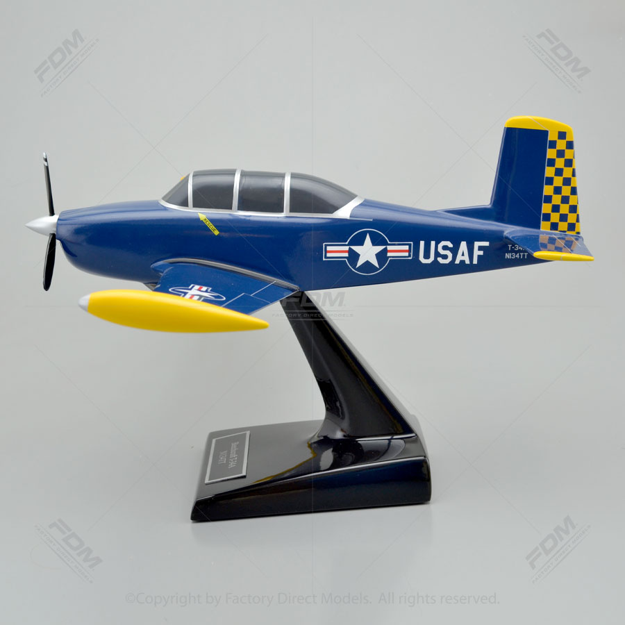 Beechcraft T-34A Mentor Model Airplane | Factory Direct Models