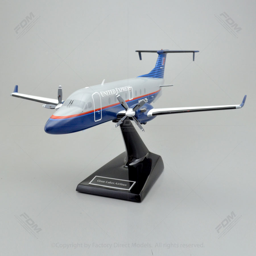 Beech 1900D United Express Model Airplane | Factory Direct Models