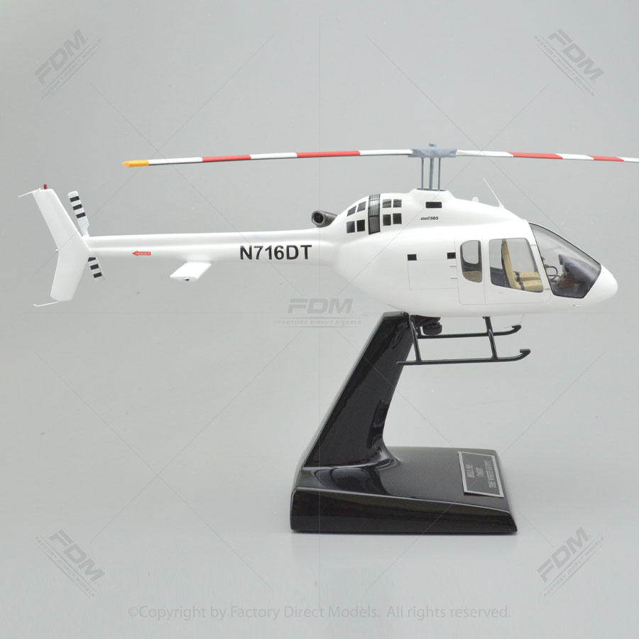 Bell 505 Jet Ranger X Model Helicopter with a Detailed Interior ...