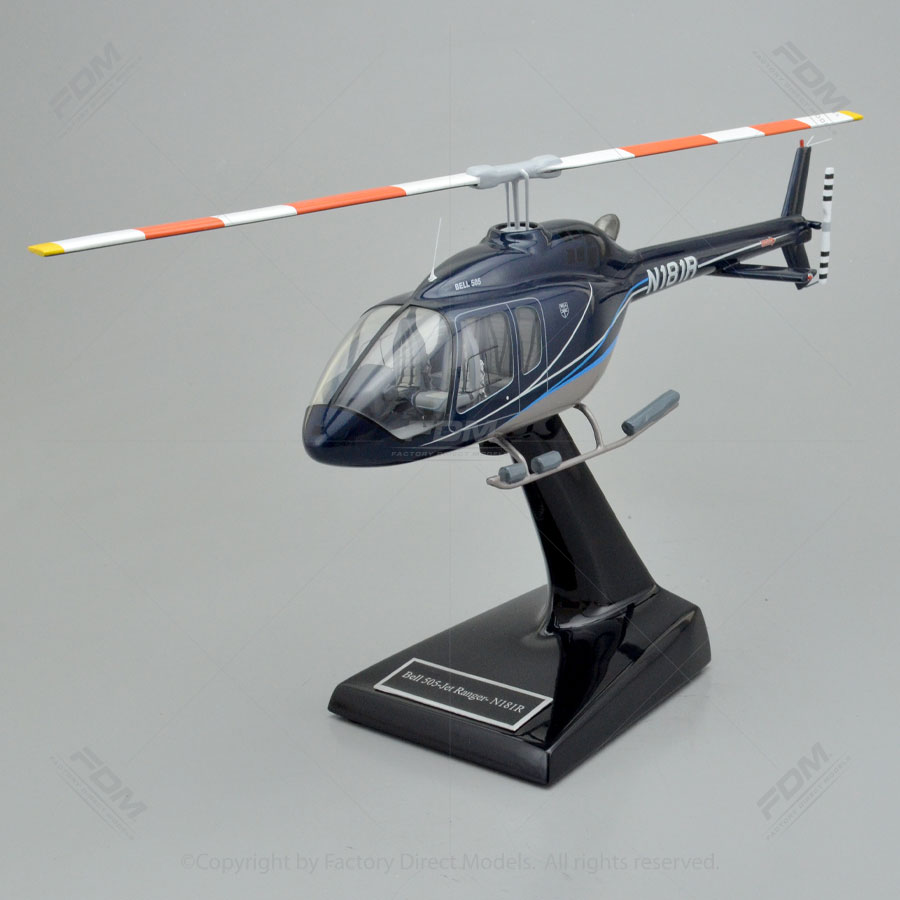 Custom Made Bell 505 JetRanger X Helicopter Model with a Detailed ...