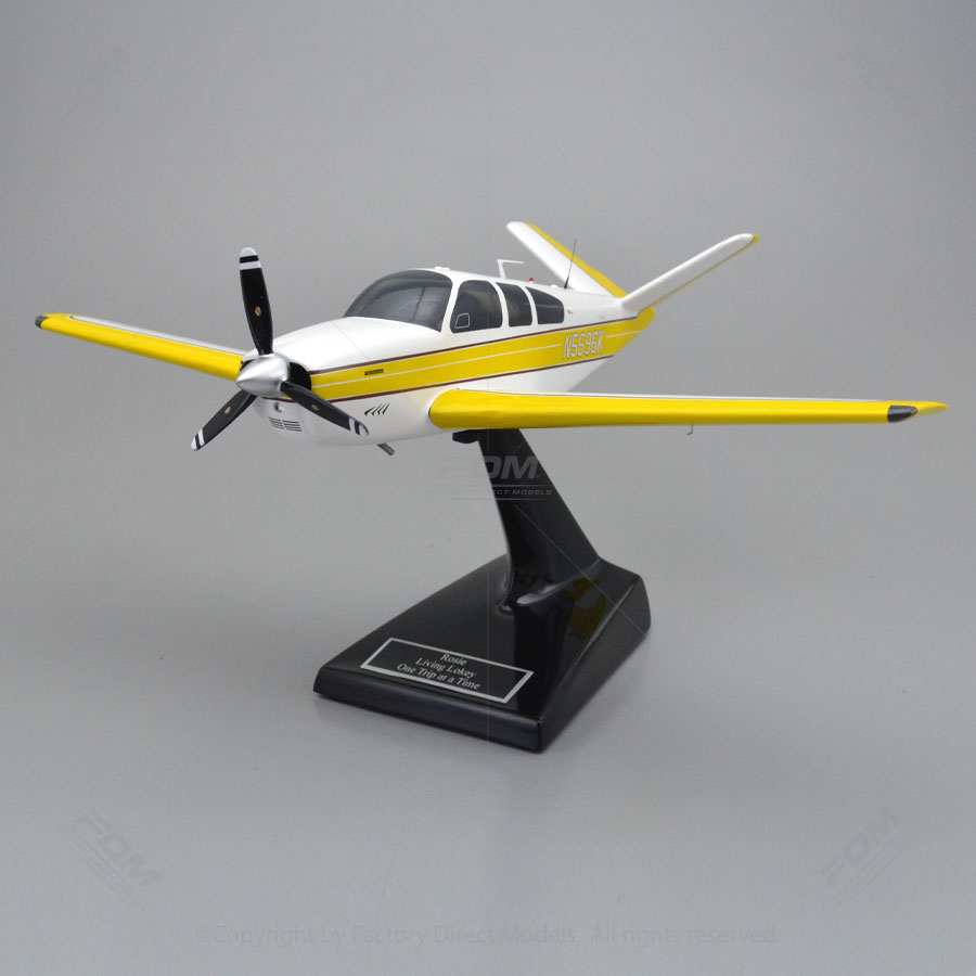 Custom-Built Beech S35 Bonanza Model Airplane | Factory Direct Models