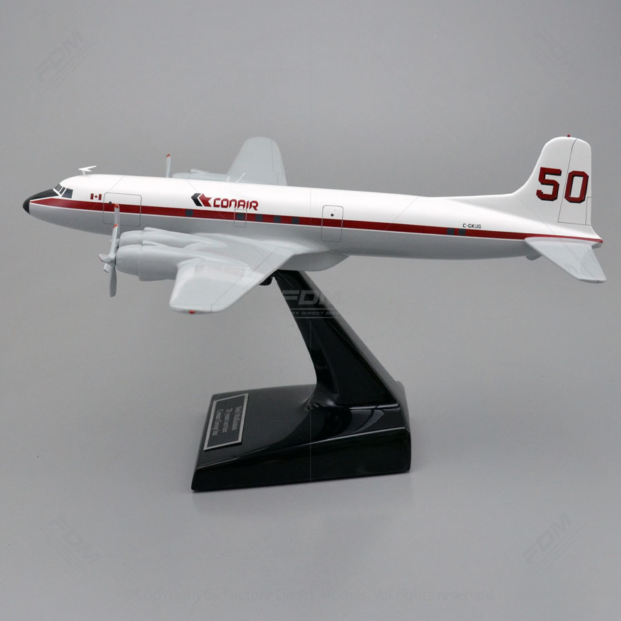 Custom-Built Douglas DC-6B Conair Air Tanker Model | Factory Direct Models