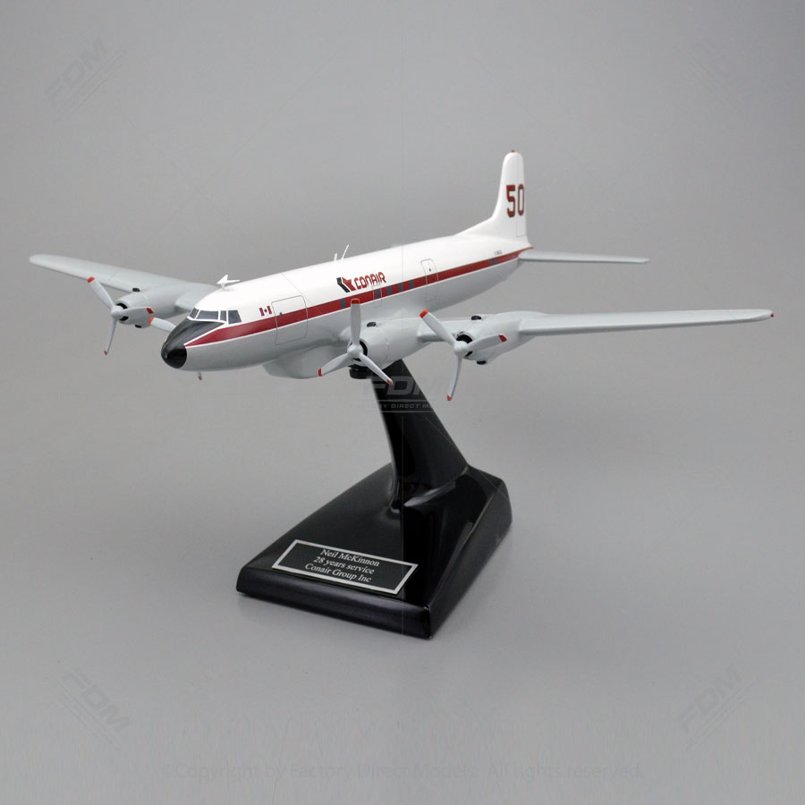 Custom-Built Douglas DC-6B Conair Air Tanker Model | Factory Direct Models