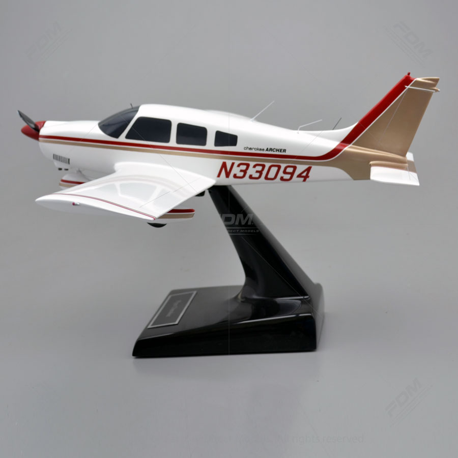 Custom-Built Piper PA-28-180 Cherokee Archer Model Airplane | Factory ...
