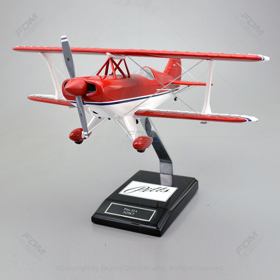 Custom-Built Pitts S-2A Model Airplane with a Detailed Interior ...