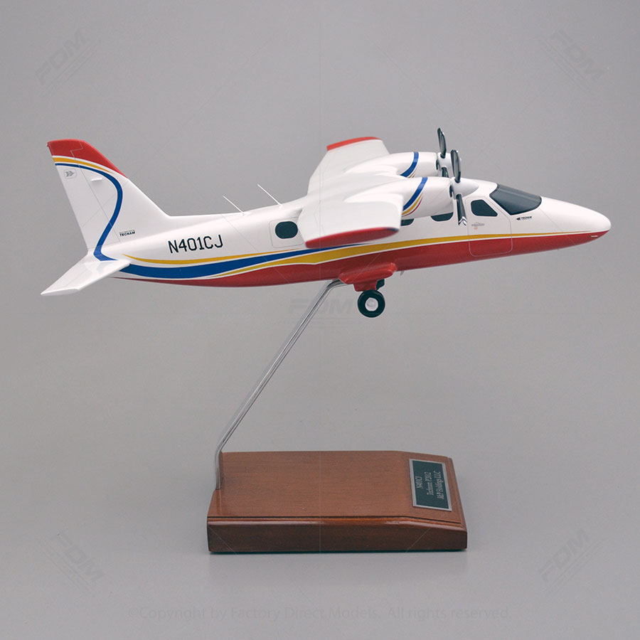 Custom-Made Tecnam P-2012 Traveller Airplane Model | Factory Direct Models