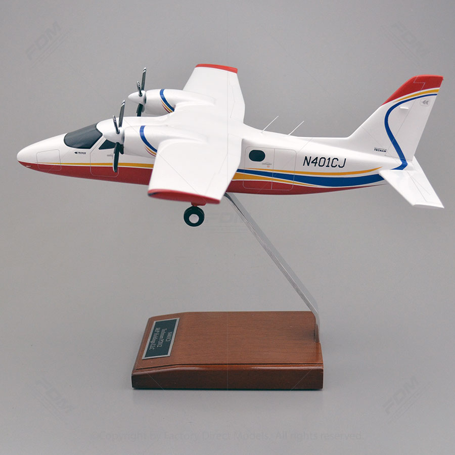 Custom-Made Tecnam P-2012 Traveller Airplane Model | Factory Direct Models