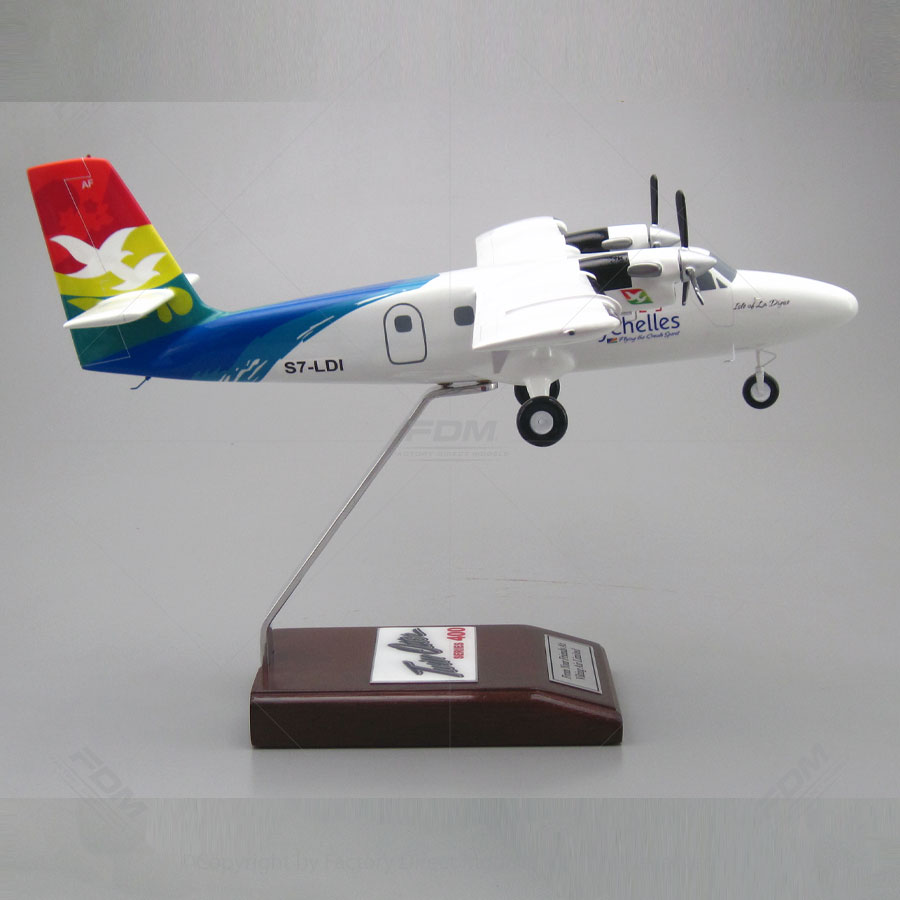 Custom-Made Viking DHC-6-400 Twin Otter Air Seychelles Model Airplane ...