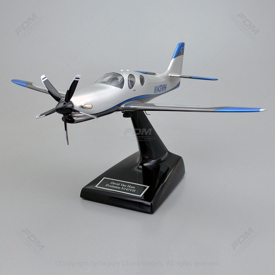 Custom-Made Lancair Evolution Airplane Model with a Detailed Interior ...