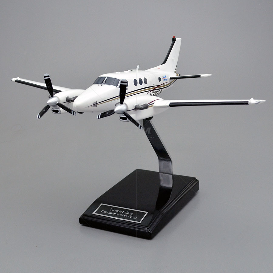 Custom-Built Beechcraft C90A KingAir Model Airplane | Factory Direct Models