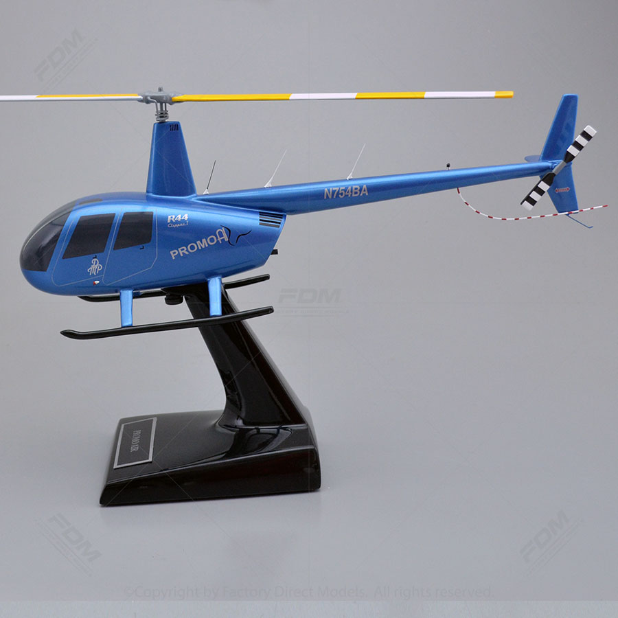 Custom-Built Robinson R44 Clipper Helicopter Model | Factory Direct Models