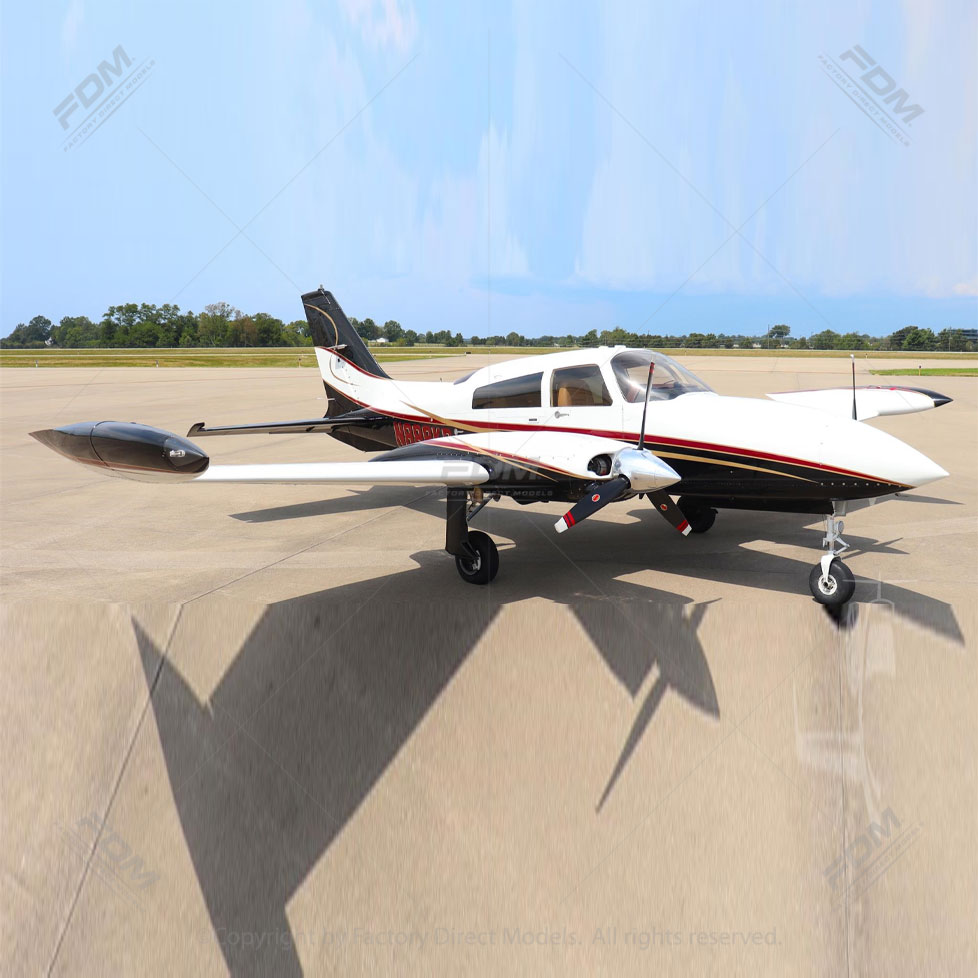Custom-Built Cessna T-310R Airplane Model with a Detailed Interior ...