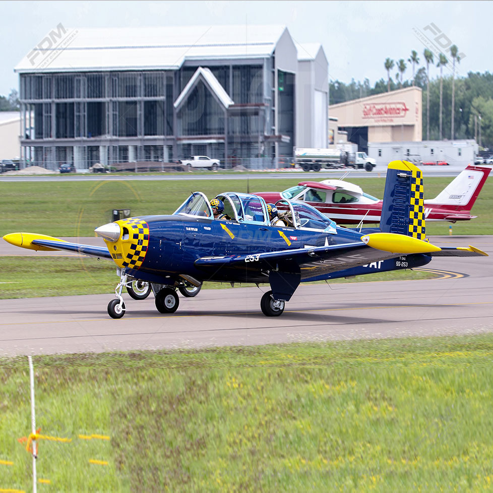 Custom-Built Beech T-34A Mentor Airplane Model with a Detailed Interior ...