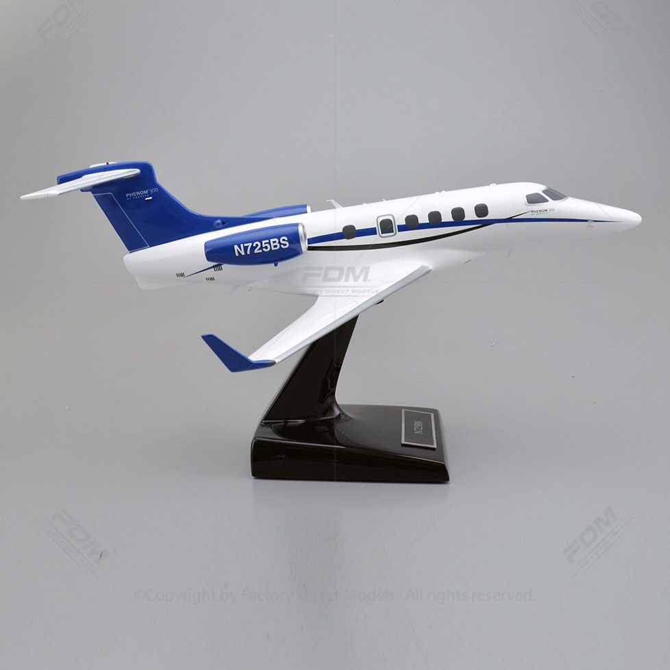 Custom-Built Embraer Phenom 300 Airplane Model | Factory Direct Models