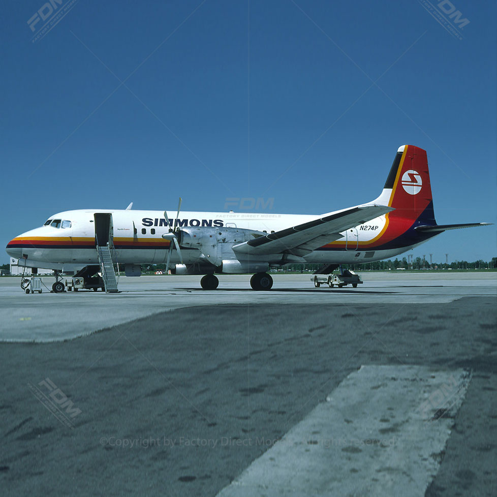 Custom-Built NAMC YS-11A Simmons Airlines Airplane Model | Factory ...