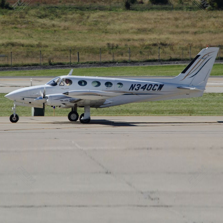 Custom-Built Cessna 340A Airplane Model | Factory Direct Models