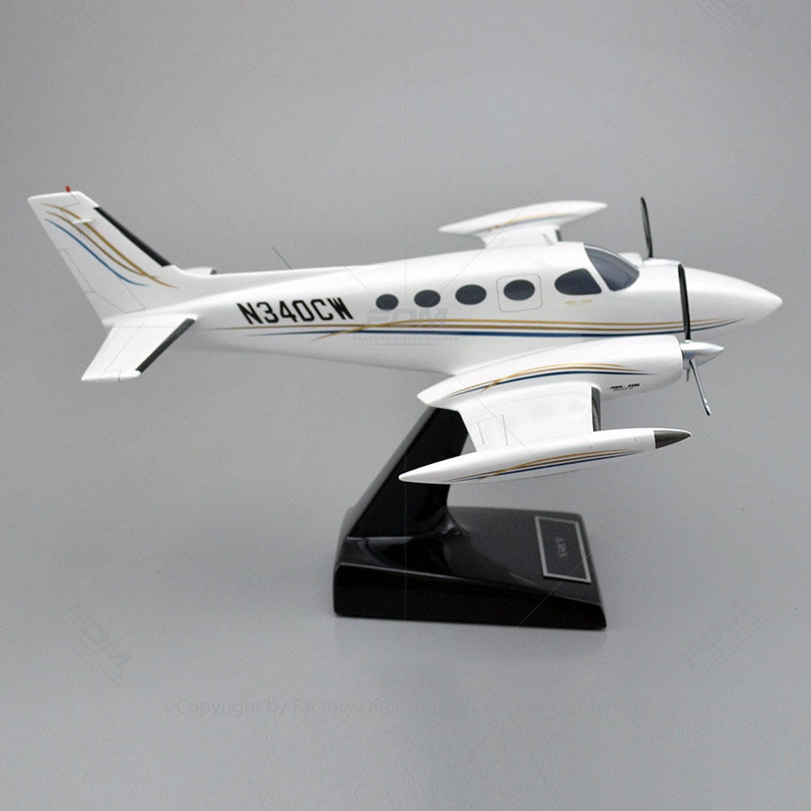 Custom-Built Cessna 340A Airplane Model | Factory Direct Models