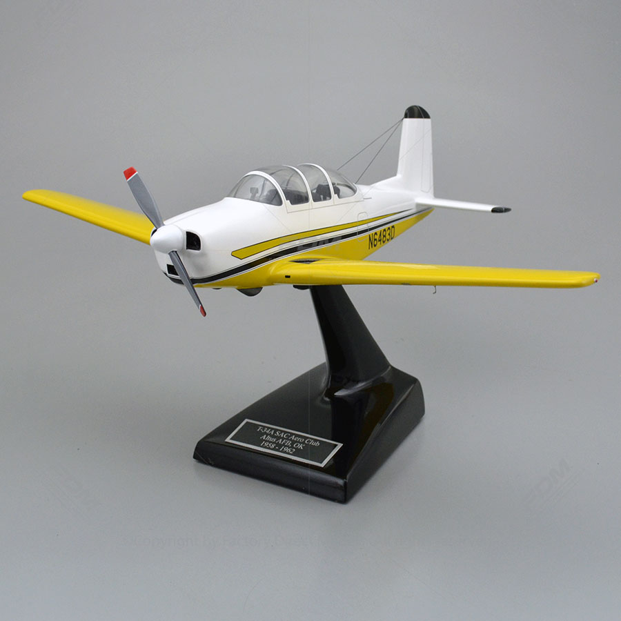 Custom-Built Beech T-34A Mentor Airplane Model with a Detailed Interior ...