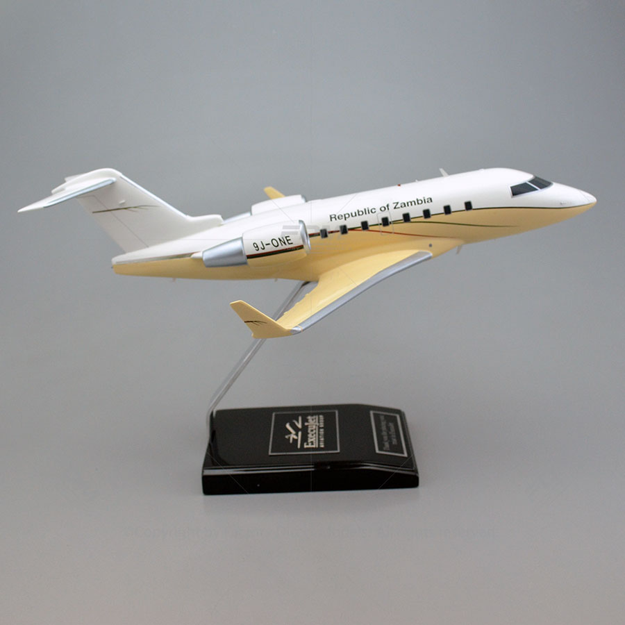 Custom-Built Bombardier Challenger 604 Zambian Model Airplane | Factory ...