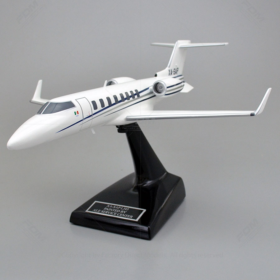 Custom-Built Learjet 45 Model Plane | Factory Direct Models