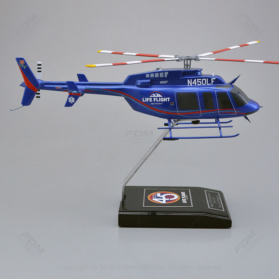 Custom-Made Bell 407GXi Life Flight Network Model Helicopter | Factory ...