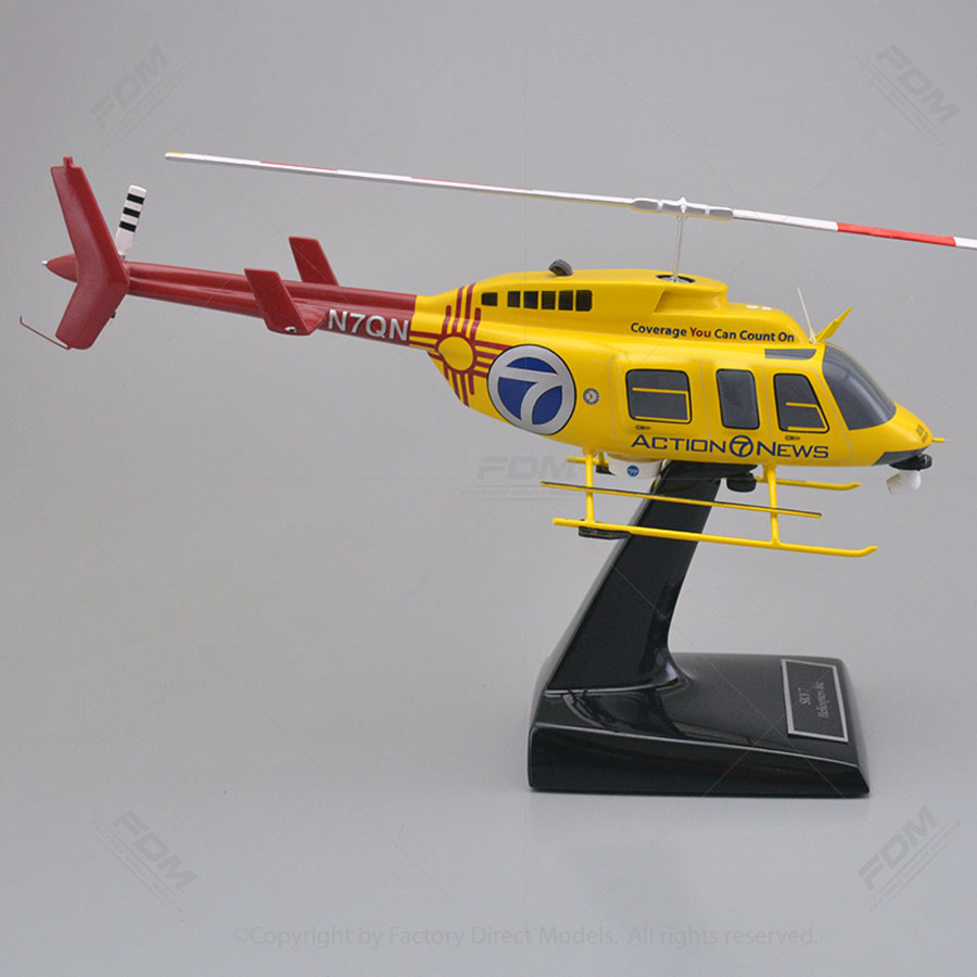 Custom-Made Bell 206L-4 LongRanger IV Sky 7 Model Helicopter | Factory ...