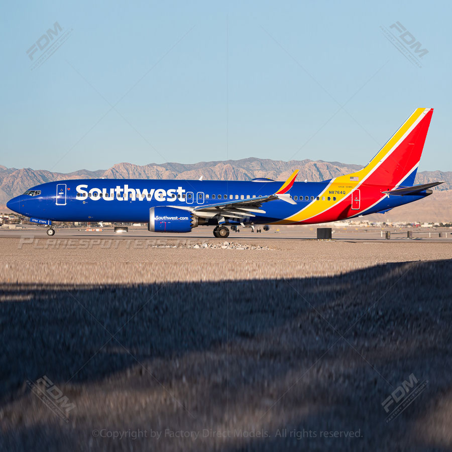 Custom-Made Boeing 737 MAX 8 Southwest Airlines Model Plane | Factory ...
